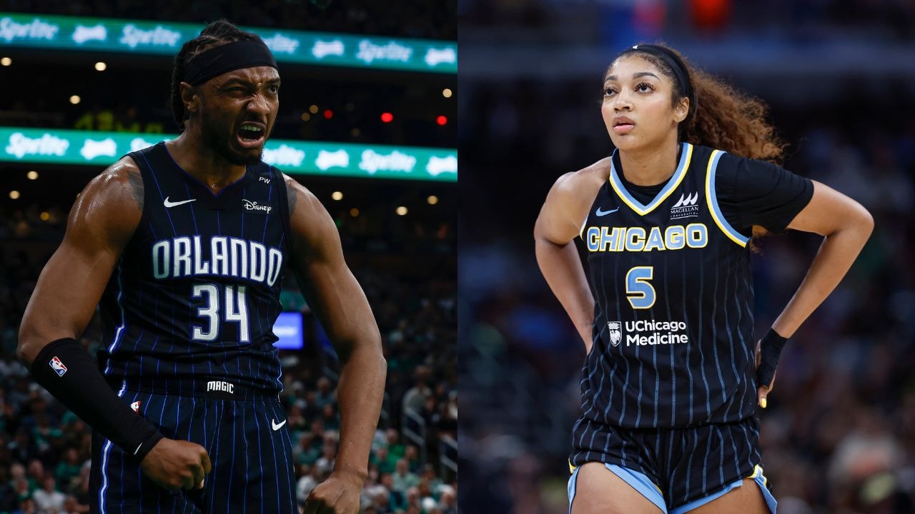 Is Wendell Carter Jr Dating Angel Reese? Magic Center Courtside At Sky ...