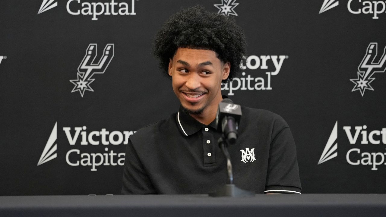 Dylan Harper Makes Big Promise to Spurs Fans in Rookie Introductory ...