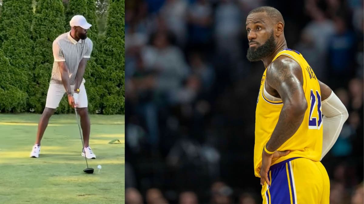 Shannon Sharpe and NFL Legend Troll LeBron James' "Stiff" Golf Swing ...